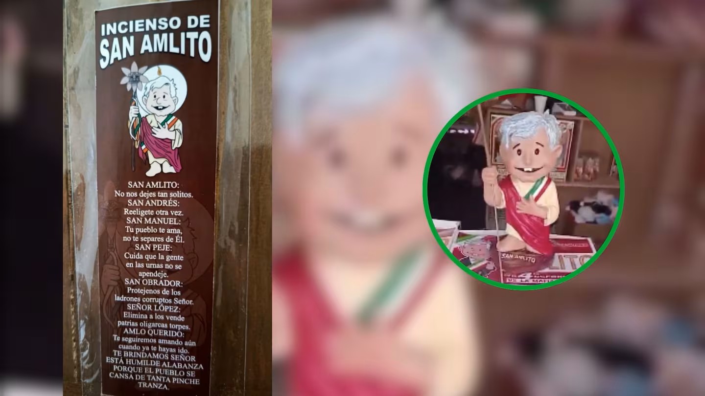 Continúa la ‘AMLOmanía’ con el San Amlito: “San Andrés, reelígete otra ...